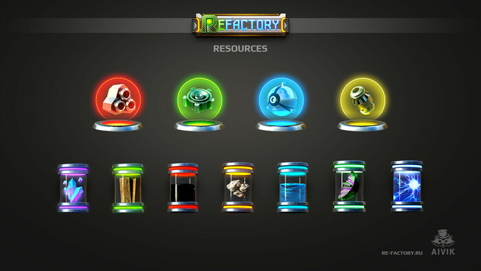 Иллюстрация Ресурсы в стиле 3d, cg, game dev | Illustrators.ru