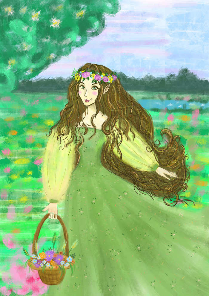 Иллюстрация Wood Elf в стиле персонажи | Illustrators.ru