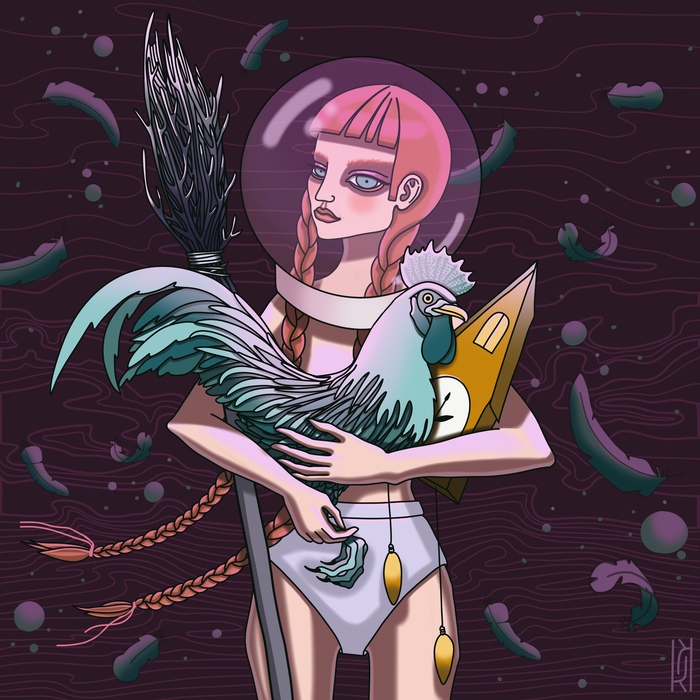 Иллюстрация Modern witch в стиле 2d | Illustrators.ru