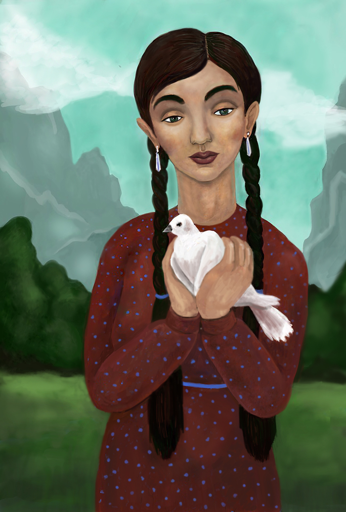 Иллюстрация Душенька в стиле 2d | Illustrators.ru