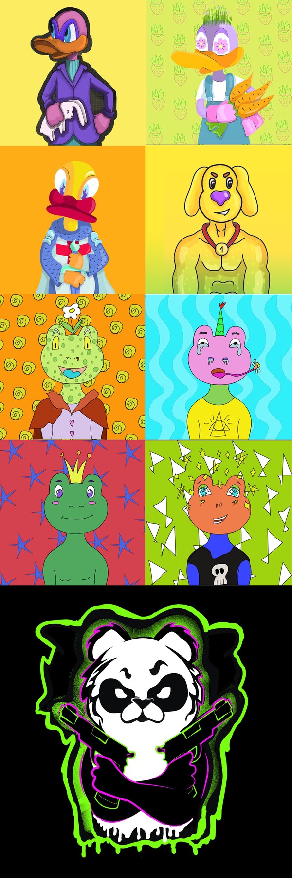 Иллюстрация NFT персонажи в стиле персонажи | Illustrators.ru