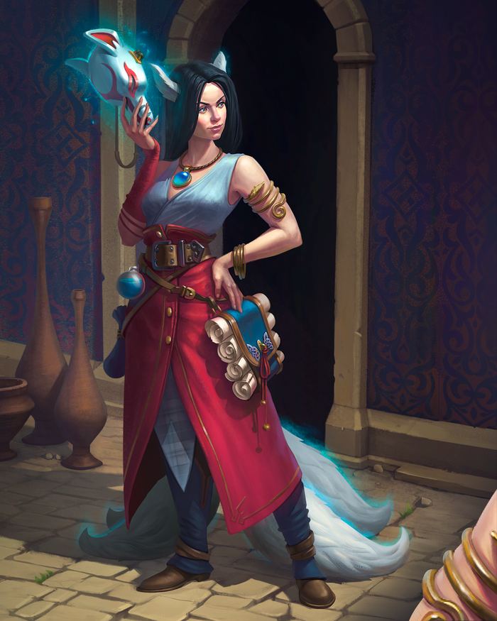 Иллюстрация Персонаж для Pathfinder в стиле персонажи