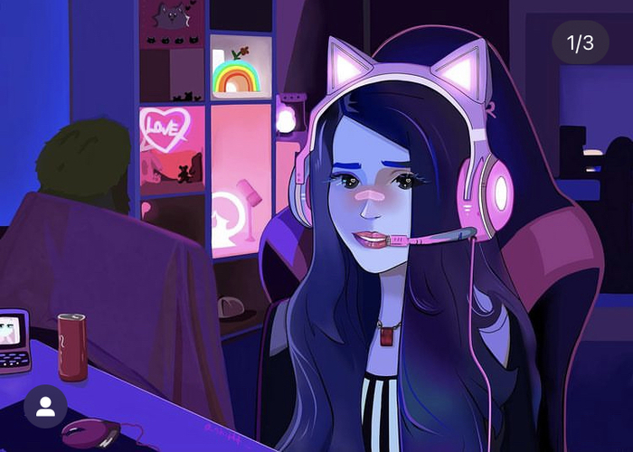 Иллюстрация Портрет . Иллюстрация в стиле 2d, game dev, graffiti