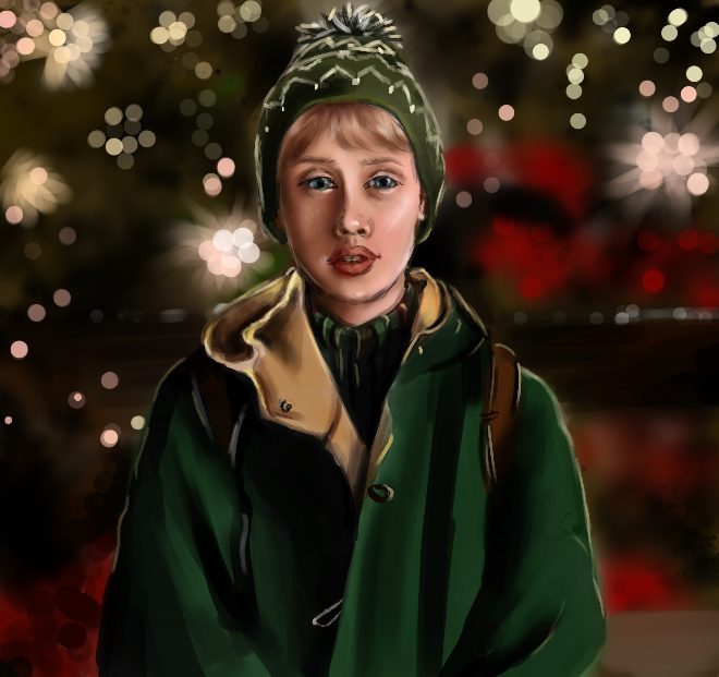 Иллюстрация Home alone в стиле 2d | Illustrators.ru