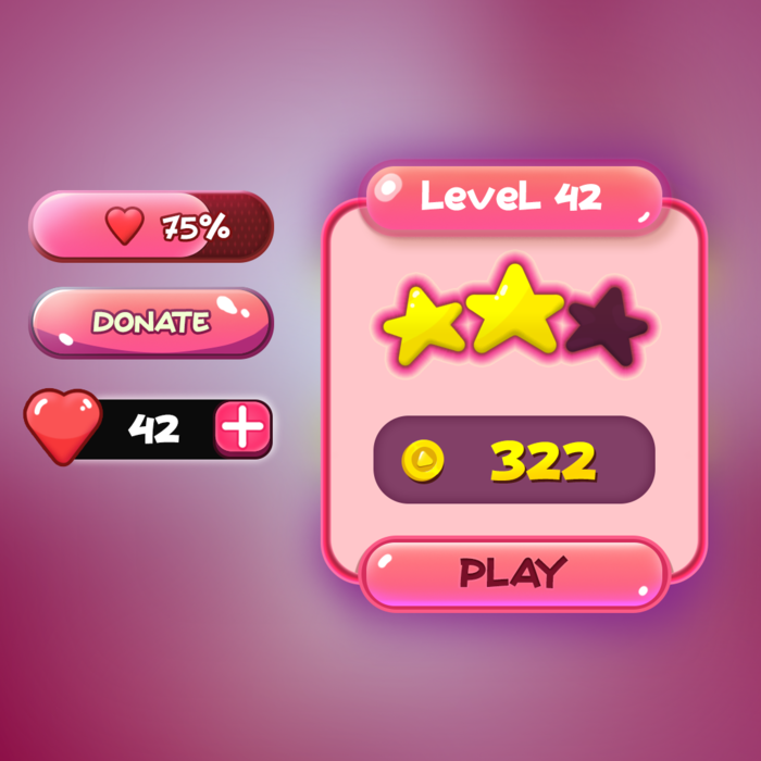 Иллюстрация UI Concept в стиле 2d, game dev | Illustrators.ru