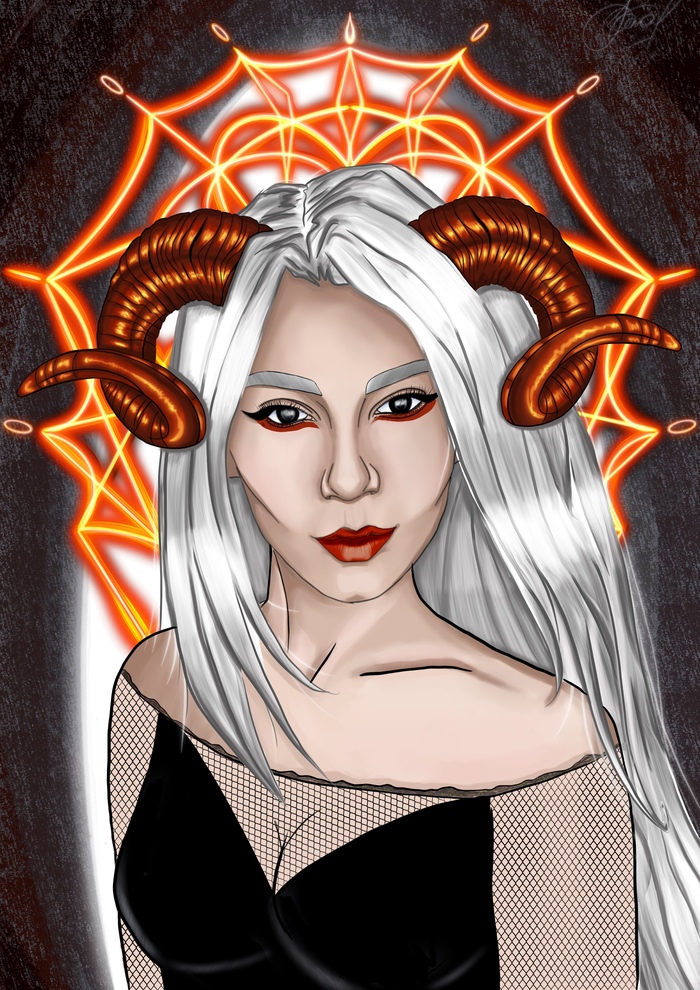 Иллюстрация Hell' в стиле персонажи | Illustrators.ru