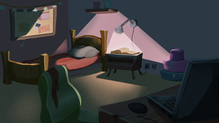 Иллюстрация Комната Анны в стиле 2d, 3d | Illustrators.ru