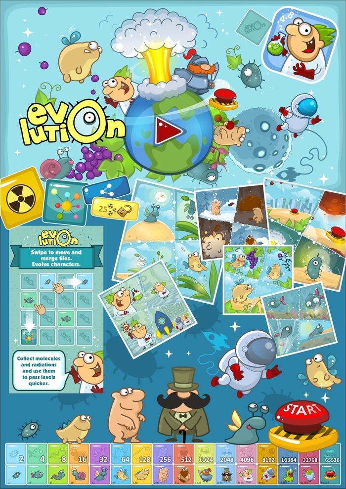 Иллюстрация Evolution в стиле 2d | Illustrators.ru