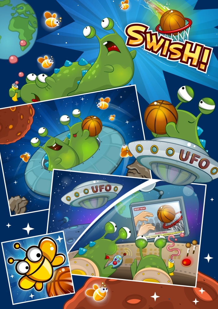 Иллюстрация Swish в стиле 2d | Illustrators.ru