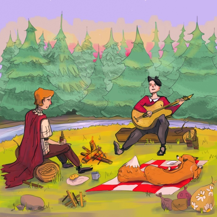 Иллюстрация Ballad of Bastard в стиле 2d, компьютерная графика,