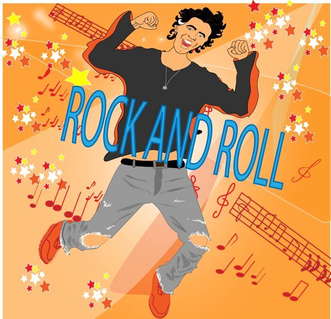 Иллюстрация rock and roll | Illustrators.ru