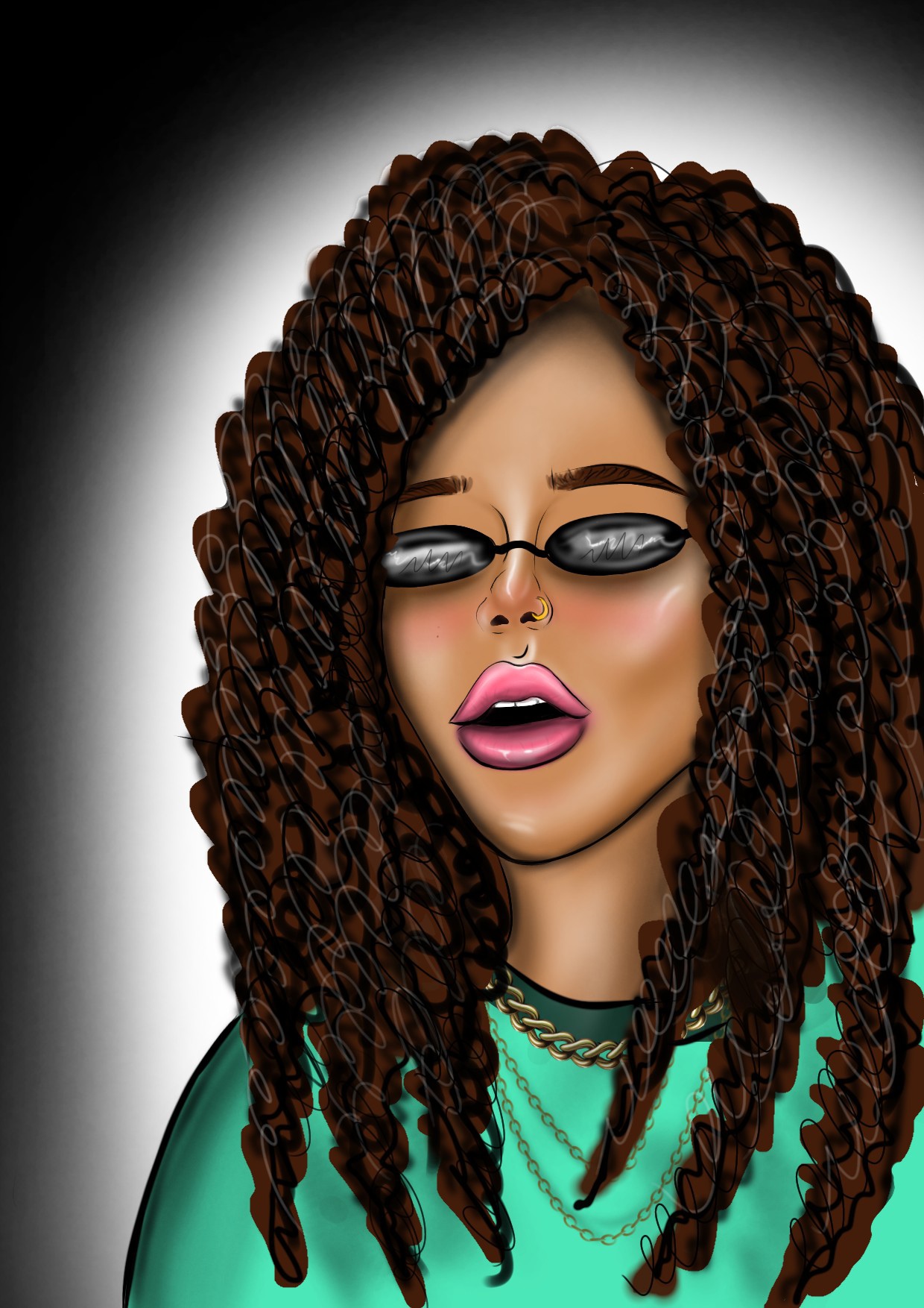 Иллюстрация Арт 2D портрет в стиле 2d | Illustrators.ru