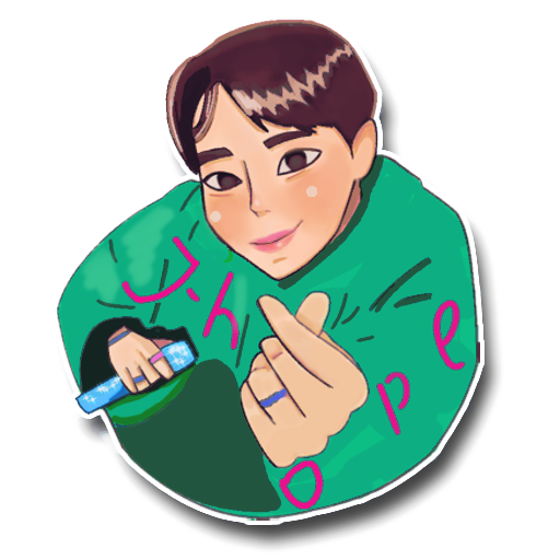 Иллюстрация J-hope of BTS | Illustrators.ru