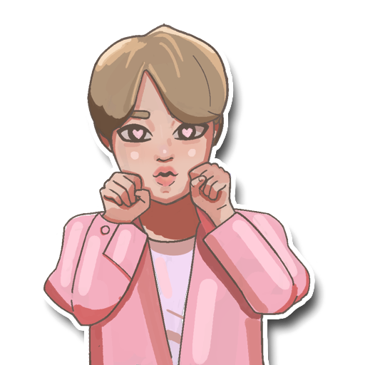 Иллюстрация Jin of BTS в стиле 2d, персонажи | Illustrators.ru