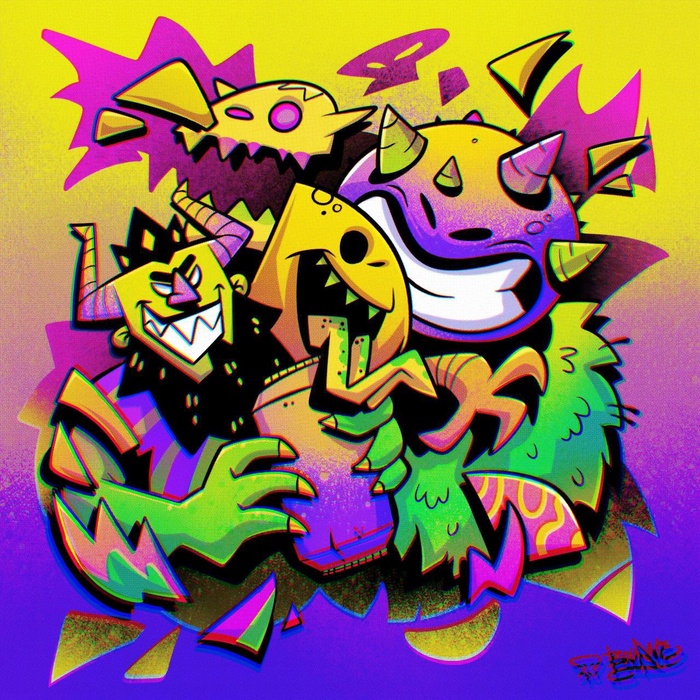 Иллюстрация monster illustrations в стиле 2d | Illustrators.ru