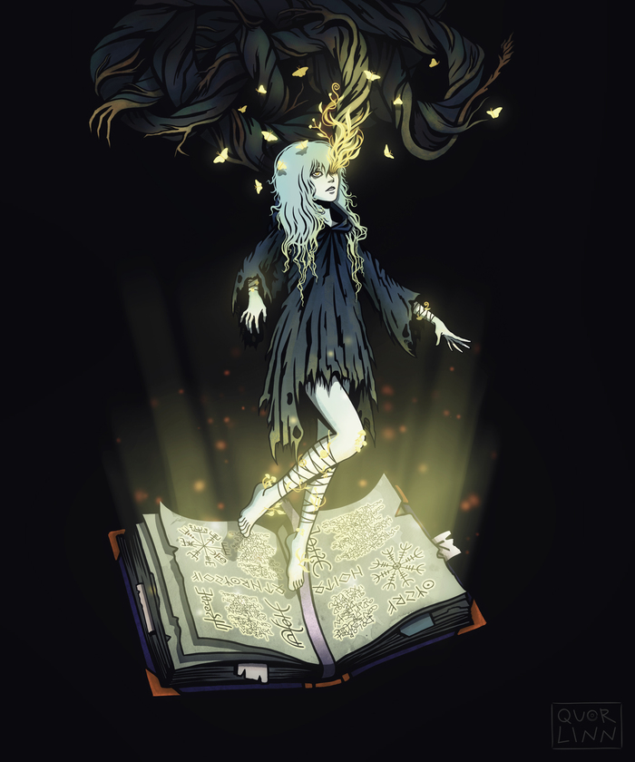 Иллюстрация Spellbook Apprentice в стиле персонажи