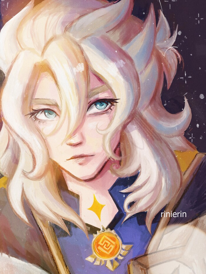 Иллюстрация Альбедо в стиле 2d | Illustrators.ru