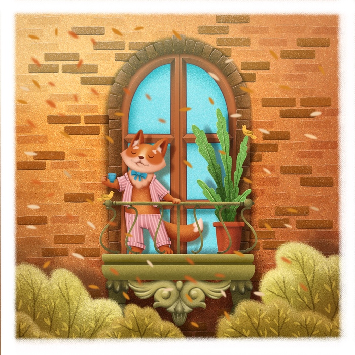 Иллюстрация small cup of tea в стиле 2d, детский, персонажи