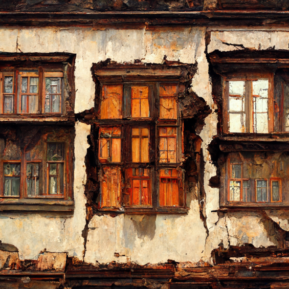 Иллюстрация Shattered Windows: The Demise of a Worn-Out House