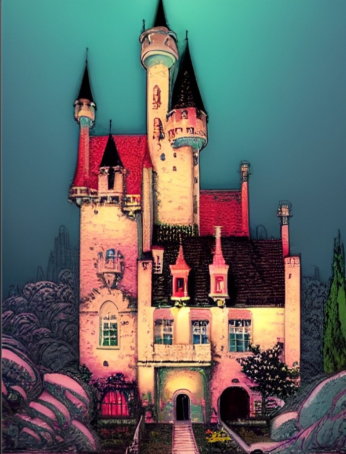 Иллюстрация Замок Шарли | Illustrators.ru