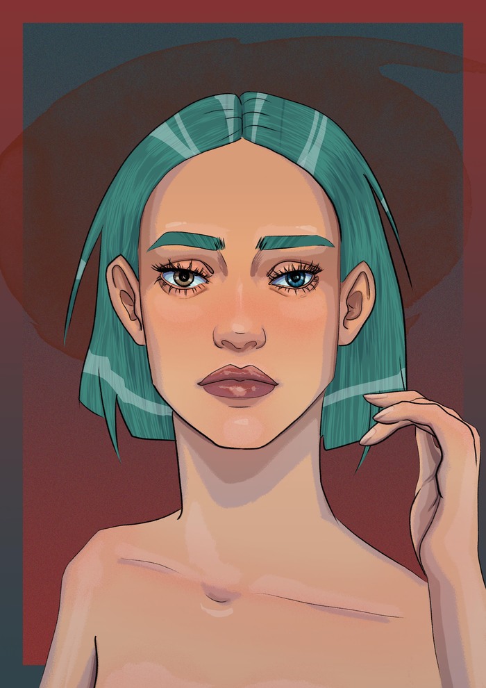 Иллюстрация Unic в стиле портрет | Illustrators.ru