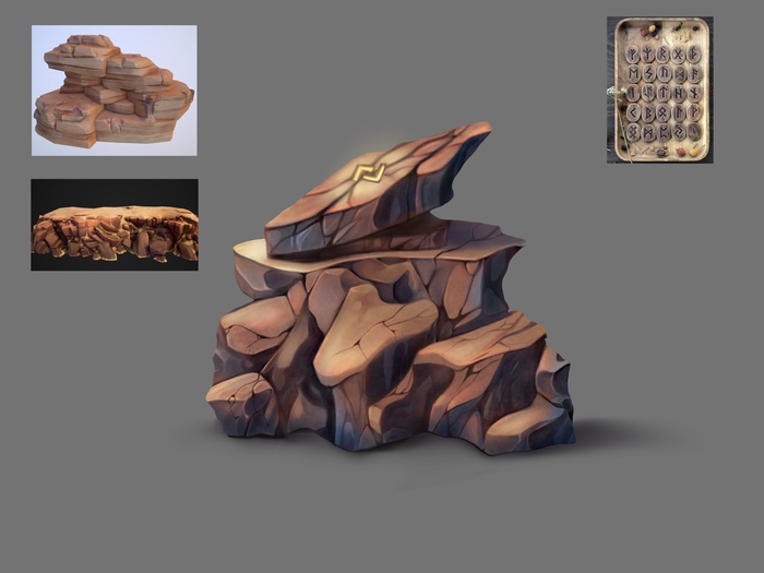 Иллюстрация Камень в стиле 2d, game dev | Illustrators.ru