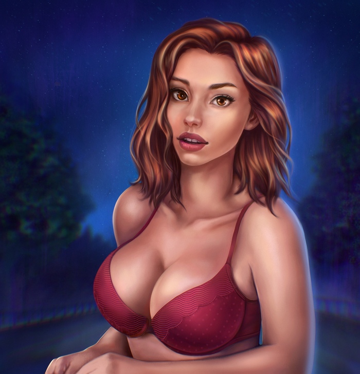 Иллюстрация Девушка в стиле 2d | Illustrators.ru