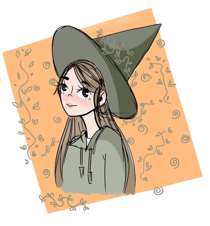 Иллюстрация The Witch в стиле скетчи | Illustrators.ru