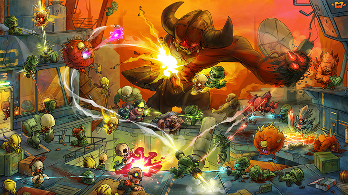 Иллюстрация Doom Minix в стиле 2d | Illustrators.ru