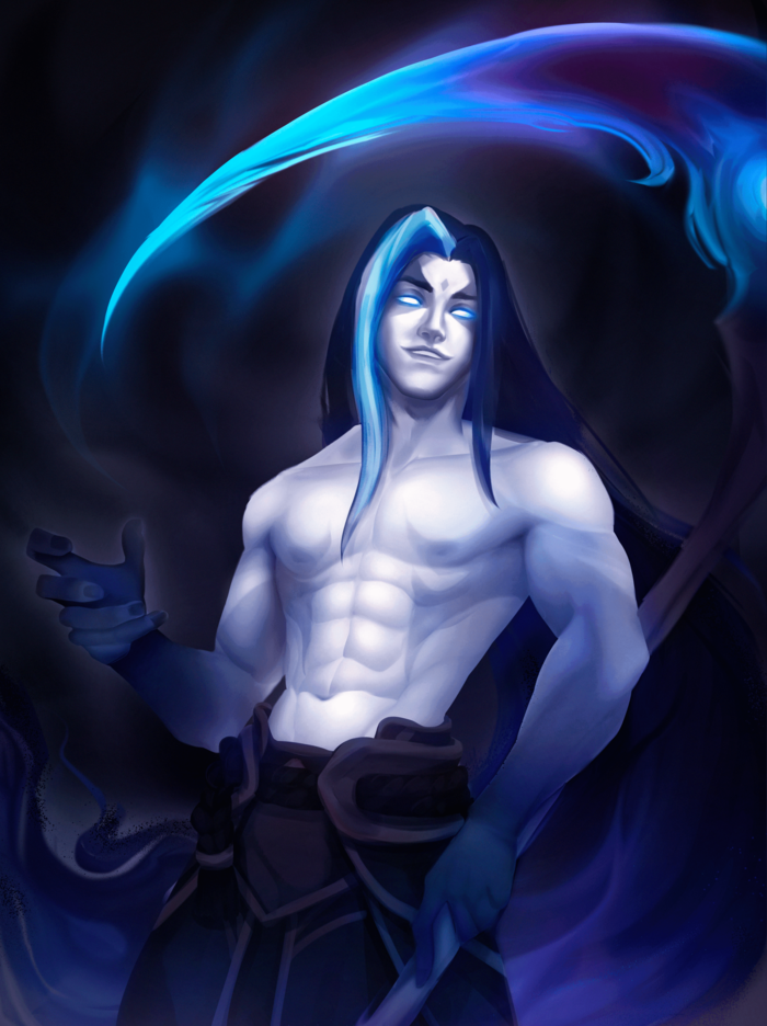 Иллюстрация Kayn | League of legends в стиле game dev