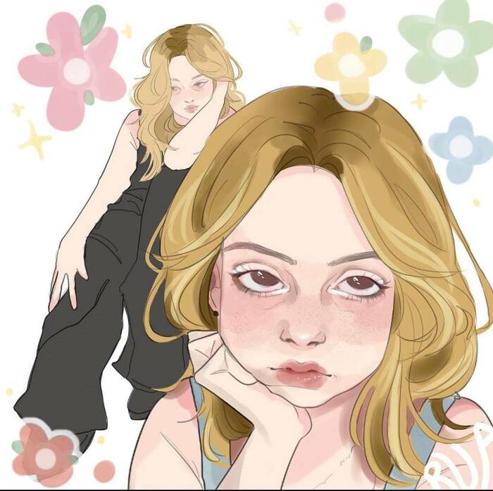 Иллюстрация Портрет в стиле 2d | Illustrators.ru