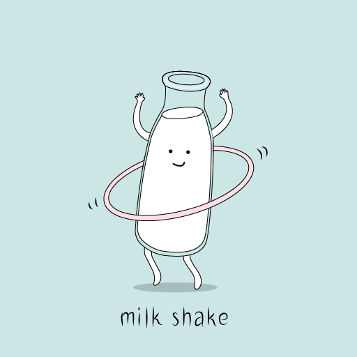 Иллюстрация MilkShake в стиле 2d | Illustrators.ru