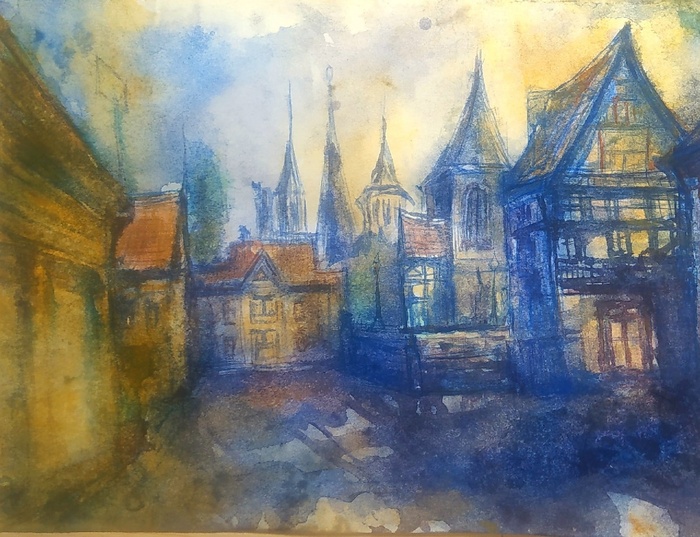 Иллюстрация на тему архитектуры | Illustrators.ru