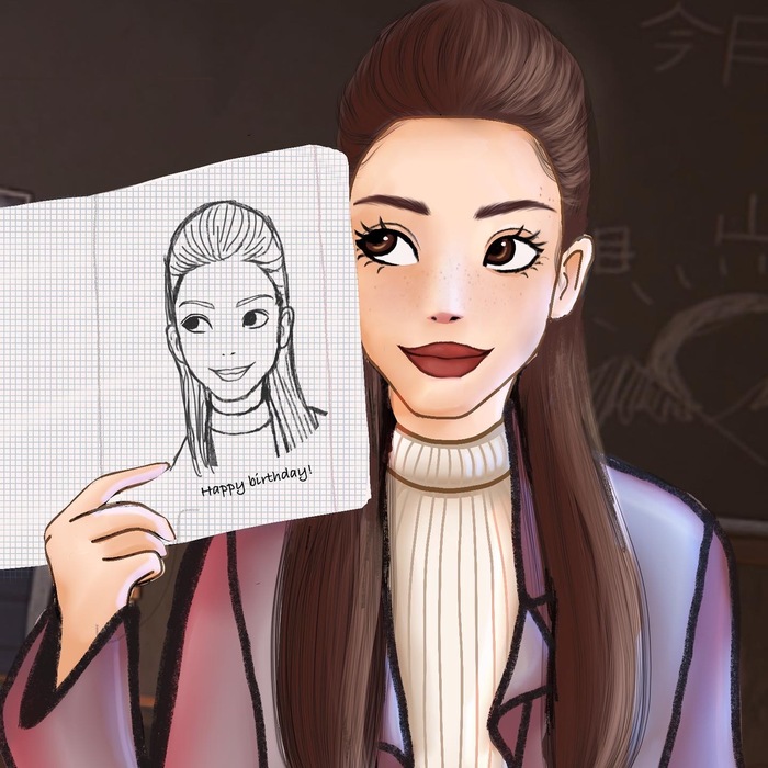 Иллюстрация Персонаж в Procreate в стиле графика | Illustrators.ru