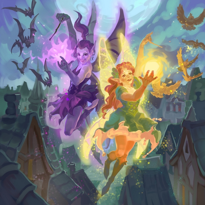 Иллюстрация Сестры-феи в стиле 2d, cg, game dev | Illustrators.ru