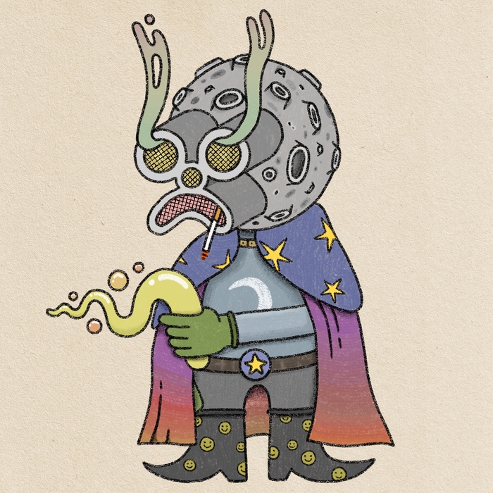 Иллюстрация DAY 16: MOON-GOON в стиле 2d, комикс, персонажи