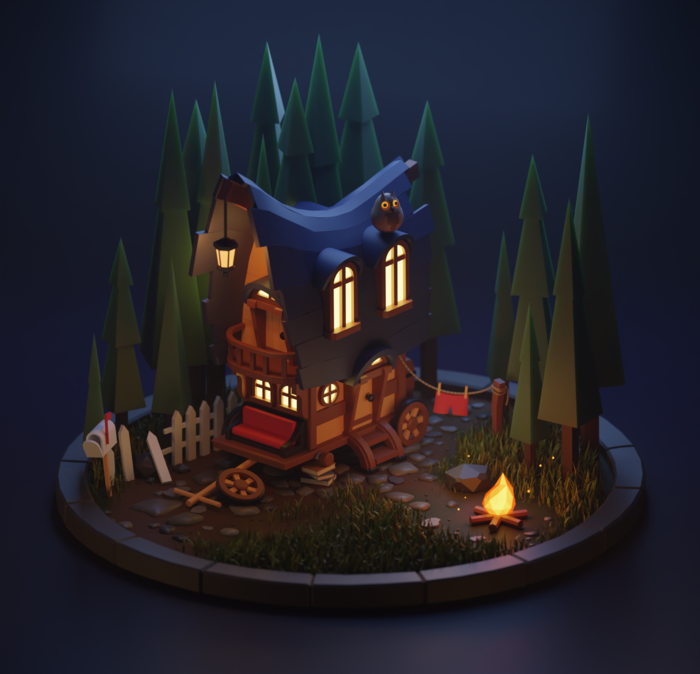 Иллюстрация Carette в стиле 3d | Illustrators.ru