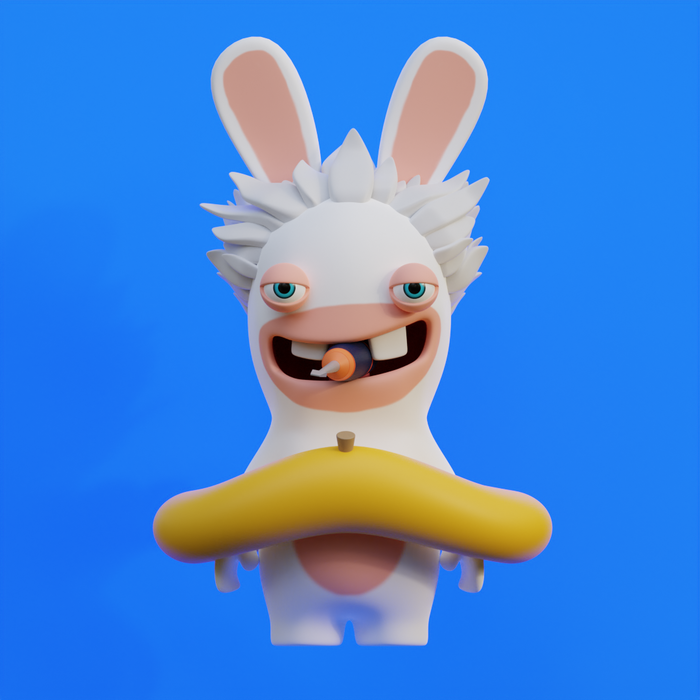 Иллюстрация Professor Mad Rabbid в стиле 3d | Illustrators.ru