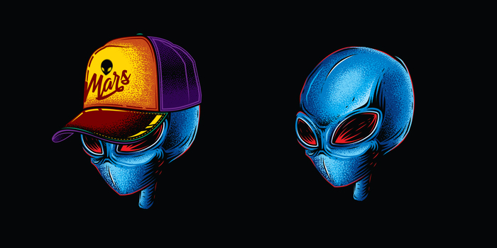 Иллюстрация ALIEN в стиле персонажи | Illustrators.ru