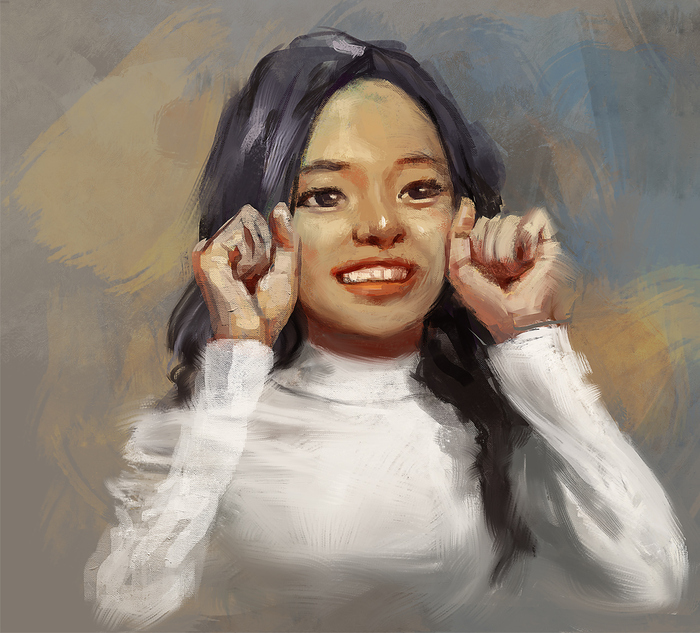 Иллюстрация Портрет в стиле 2d | Illustrators.ru