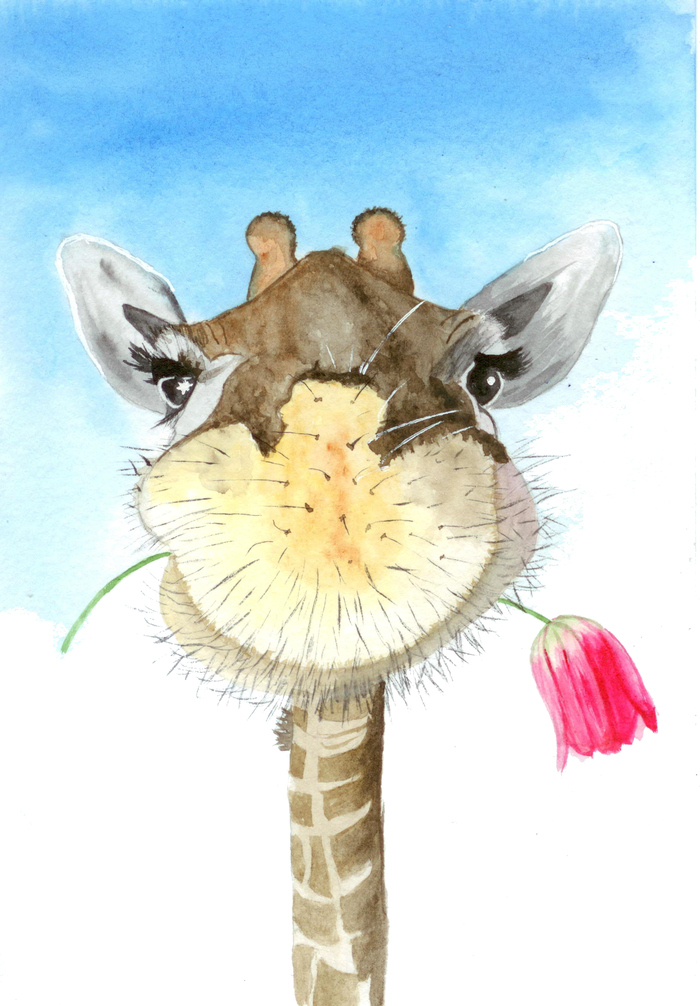 Иллюстрация Jiraffe в стиле животные | Illustrators.ru