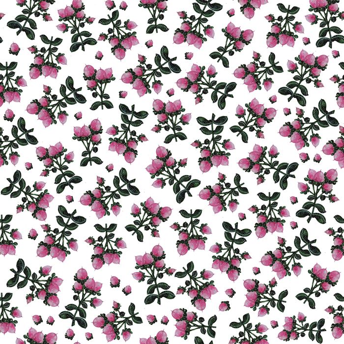 Иллюстрация Бесшовный паттерн, Гипперикум в стиле живопись