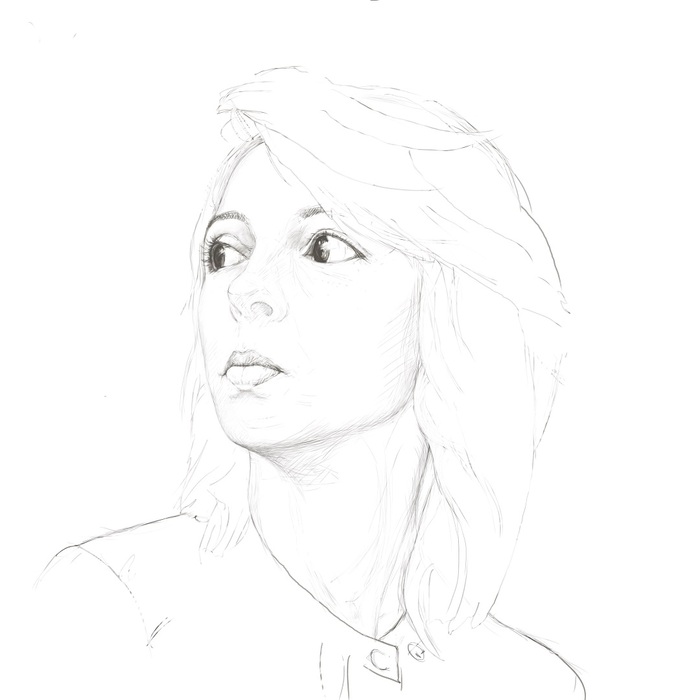 Иллюстрация Lena в стиле 2d, академический рисунок, графика,