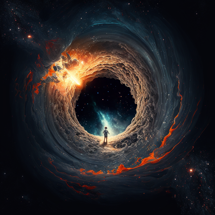 Иллюстрация black hole в стиле 2d, 3d | Illustrators.ru