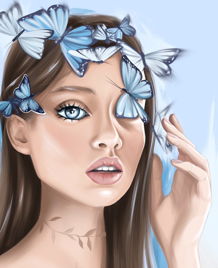 Иллюстрация butterflies | Illustrators.ru