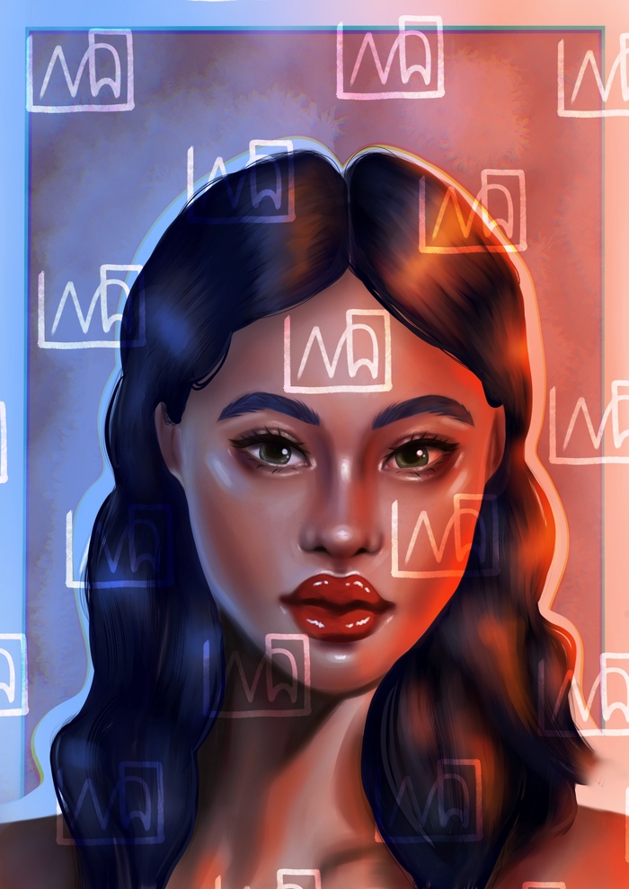 Иллюстрация Портрет 2D в стиле 2d | Illustrators.ru