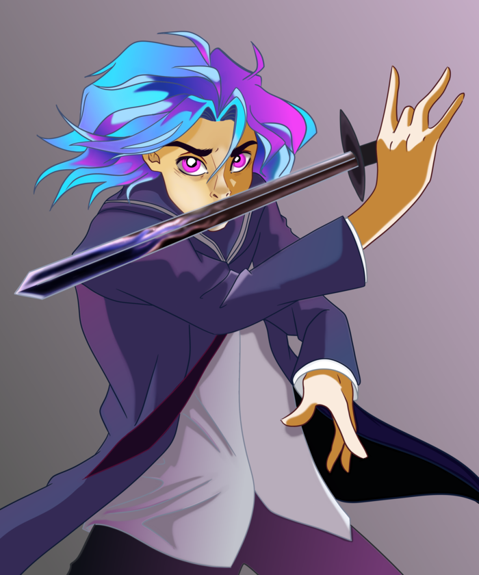 Иллюстрация Sword guy в стиле 2d | Illustrators.ru