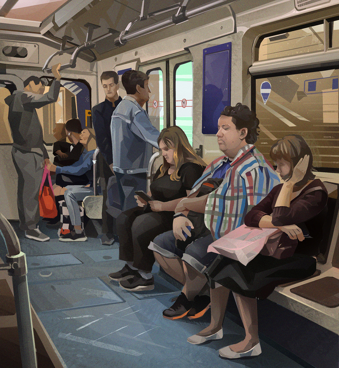 Иллюстрация Subway в стиле 2d | Illustrators.ru