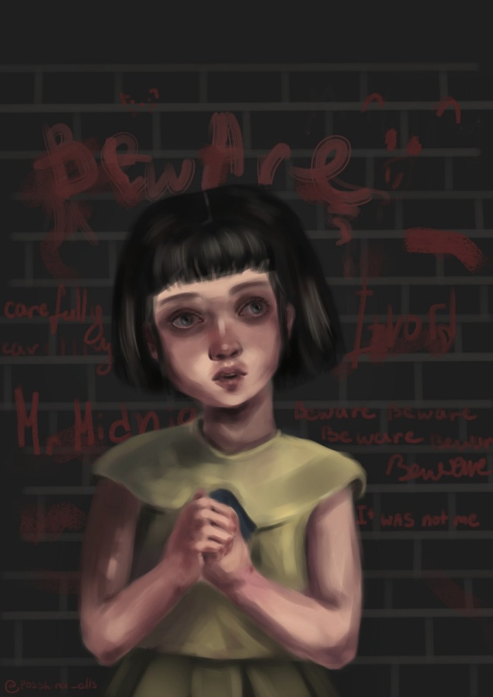 Иллюстрация Fran Bow в стиле 2d | Illustrators.ru