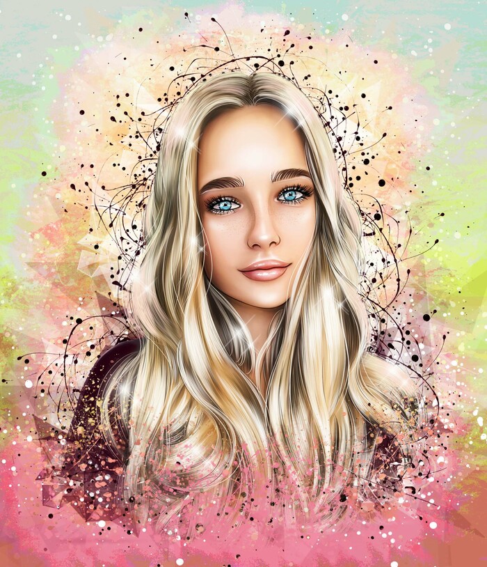 Иллюстрация Девушка - весна в стиле 2d | Illustrators.ru